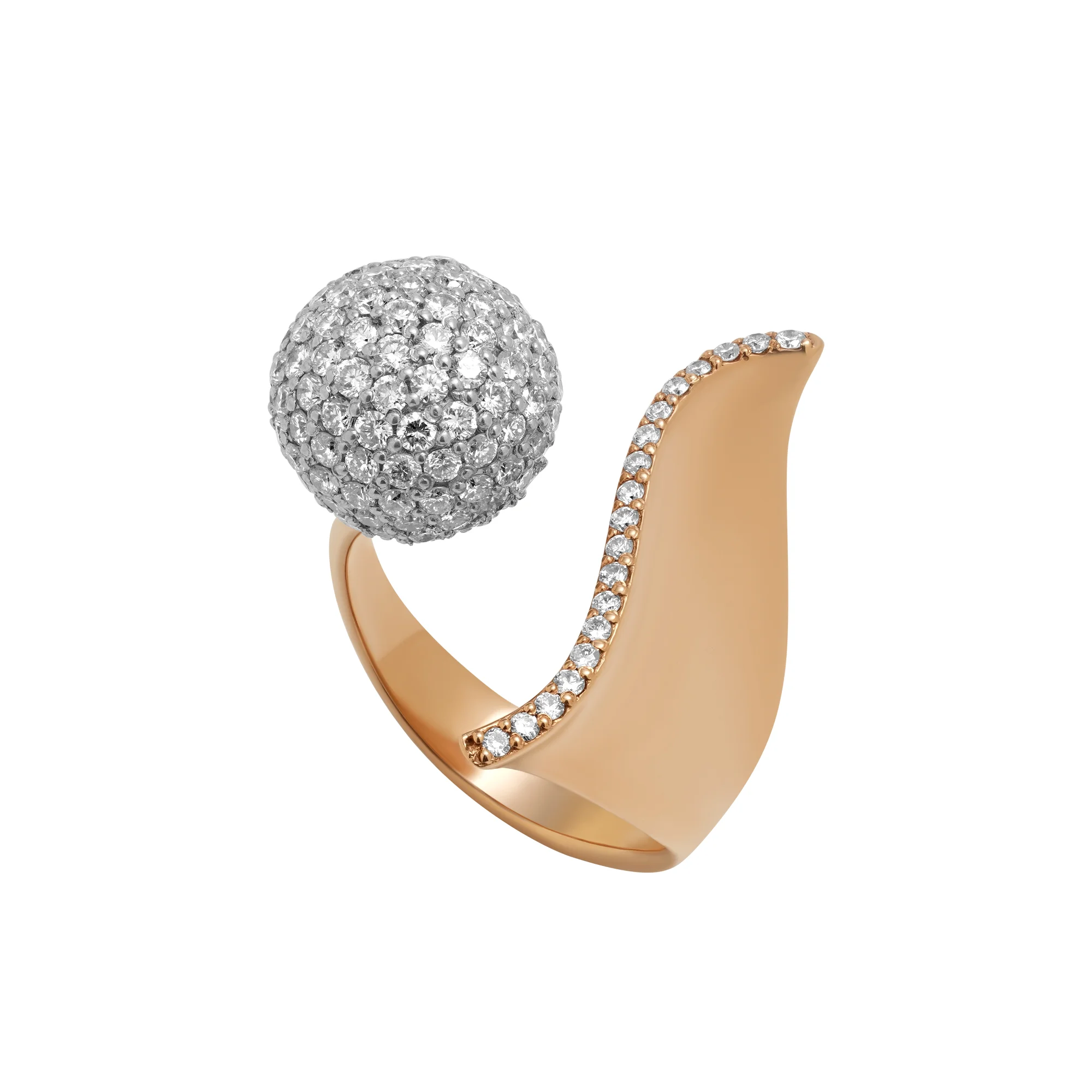 Nova Flow Ring - Diamond Ring | Gold Bank