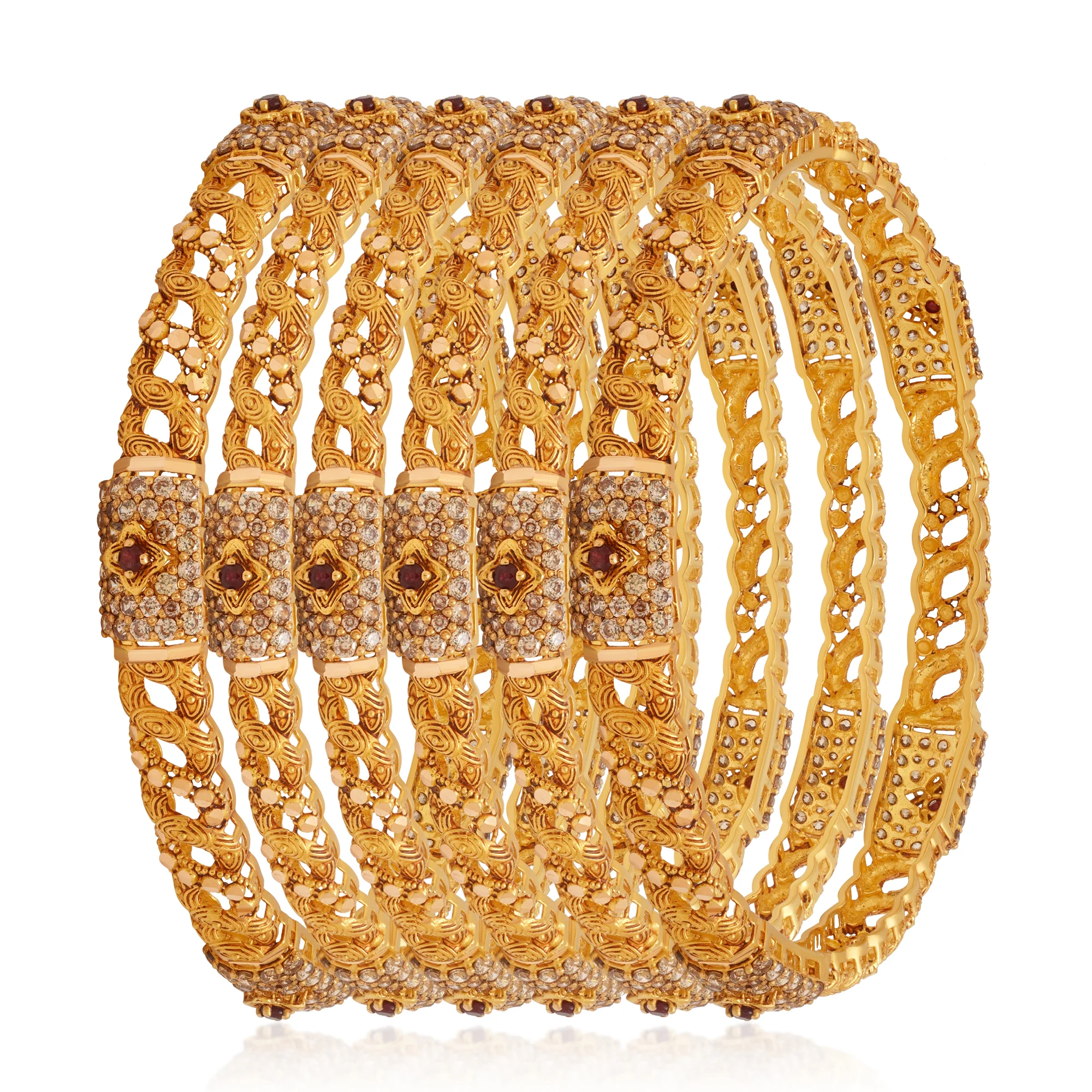 Golden Crest Bangles - Gold Bank