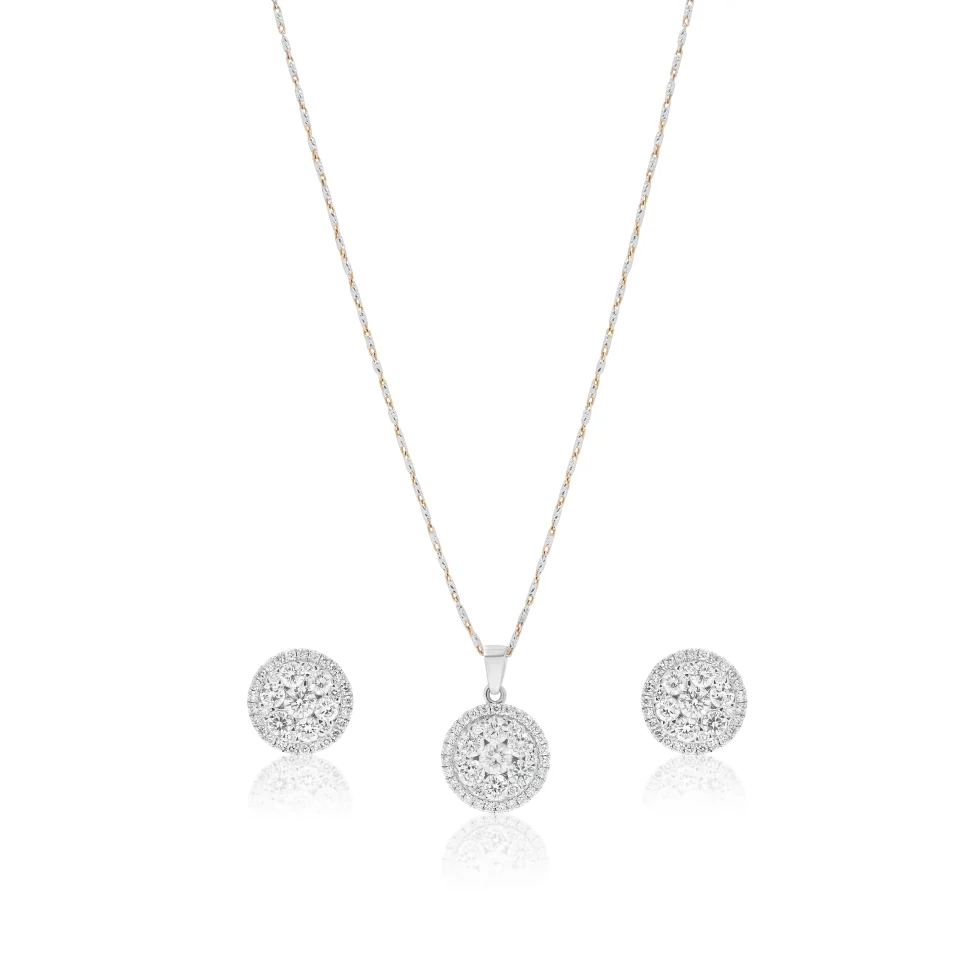 Élan Round Pendant Set - Gold Bank